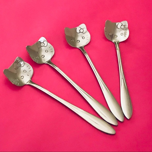 Hello Kitty | Dining | Nwt Hello Kitty Spoon Set 4 | Poshmark